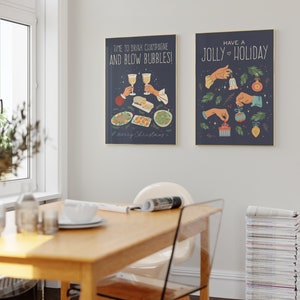 Christmas Art Bundle, Christmas Poster Set, Christmas Gallery Wall ...