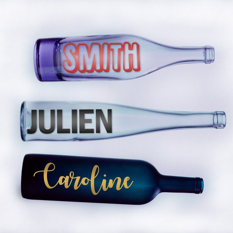 Name Decal Custom Vinyl Stickers for Any Hard Surfaces - Etsy