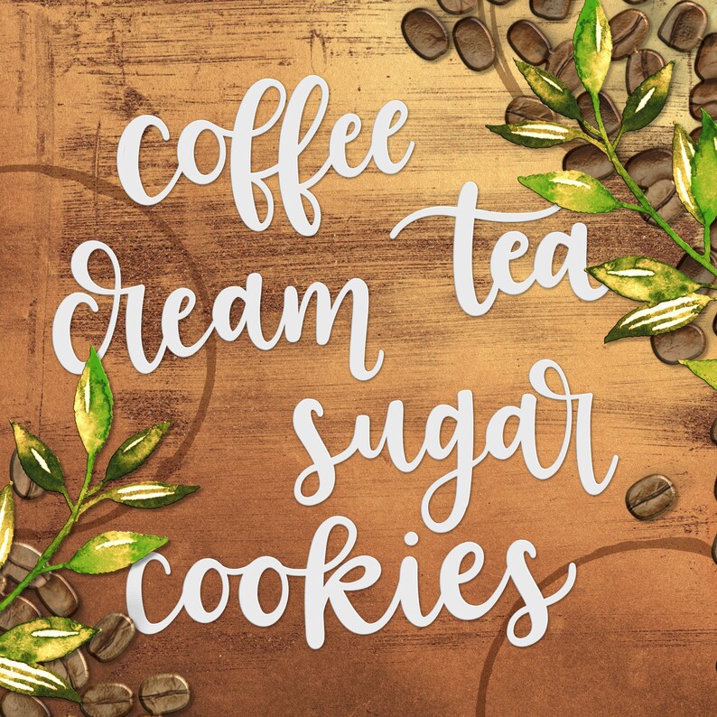 Kitchen Label Set Pantry Canister Labels Cafe Vinyl Sticker - Etsy