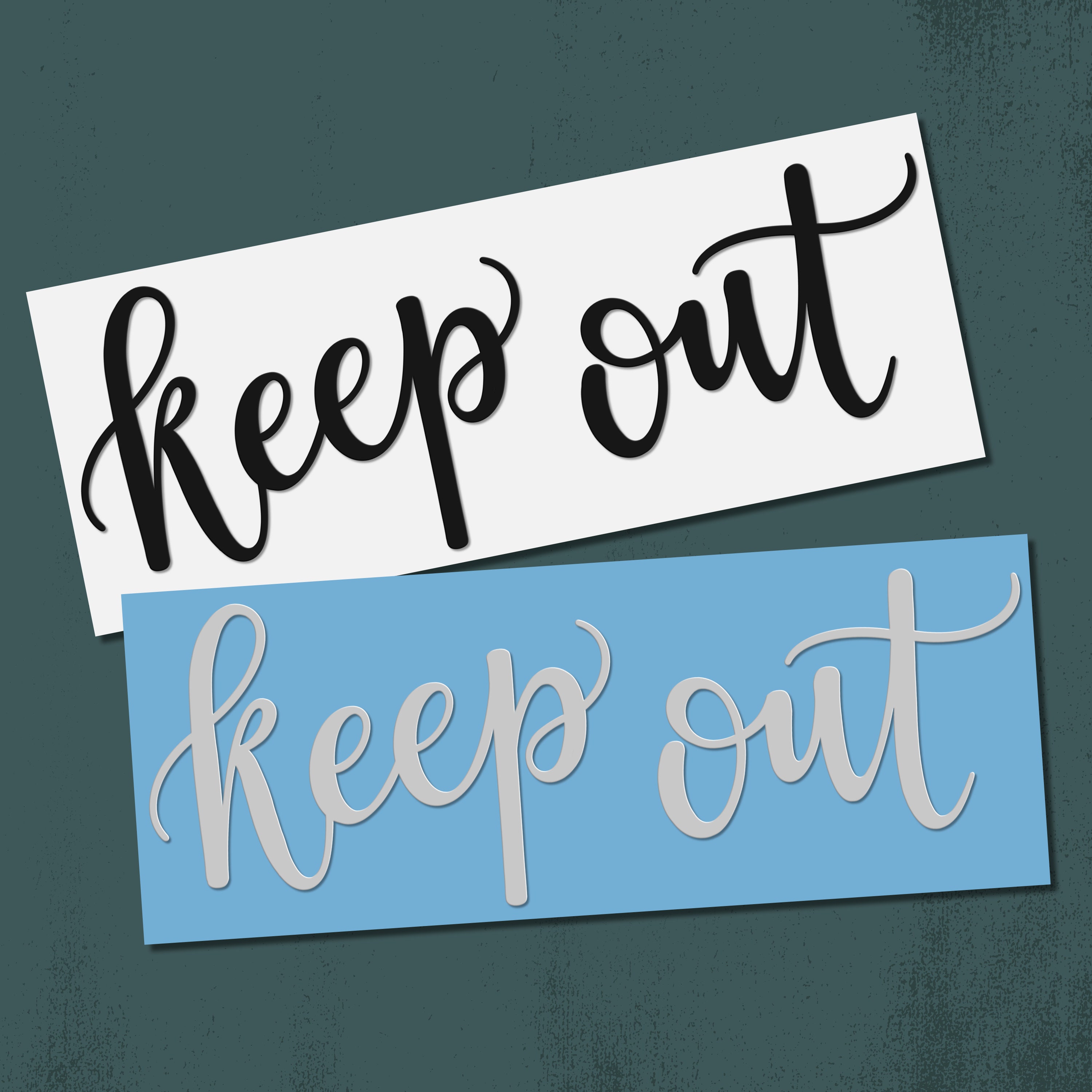 Keep Out Sign Vinyl Sticker - Etsy