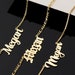 Tiny Gold Name Necklace, Name Necklace, Personalized Tiny Necklace ...