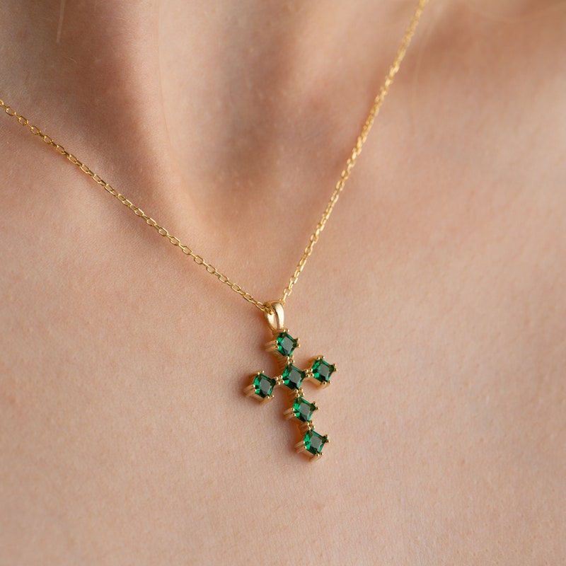 Gemstone Cross - Etsy