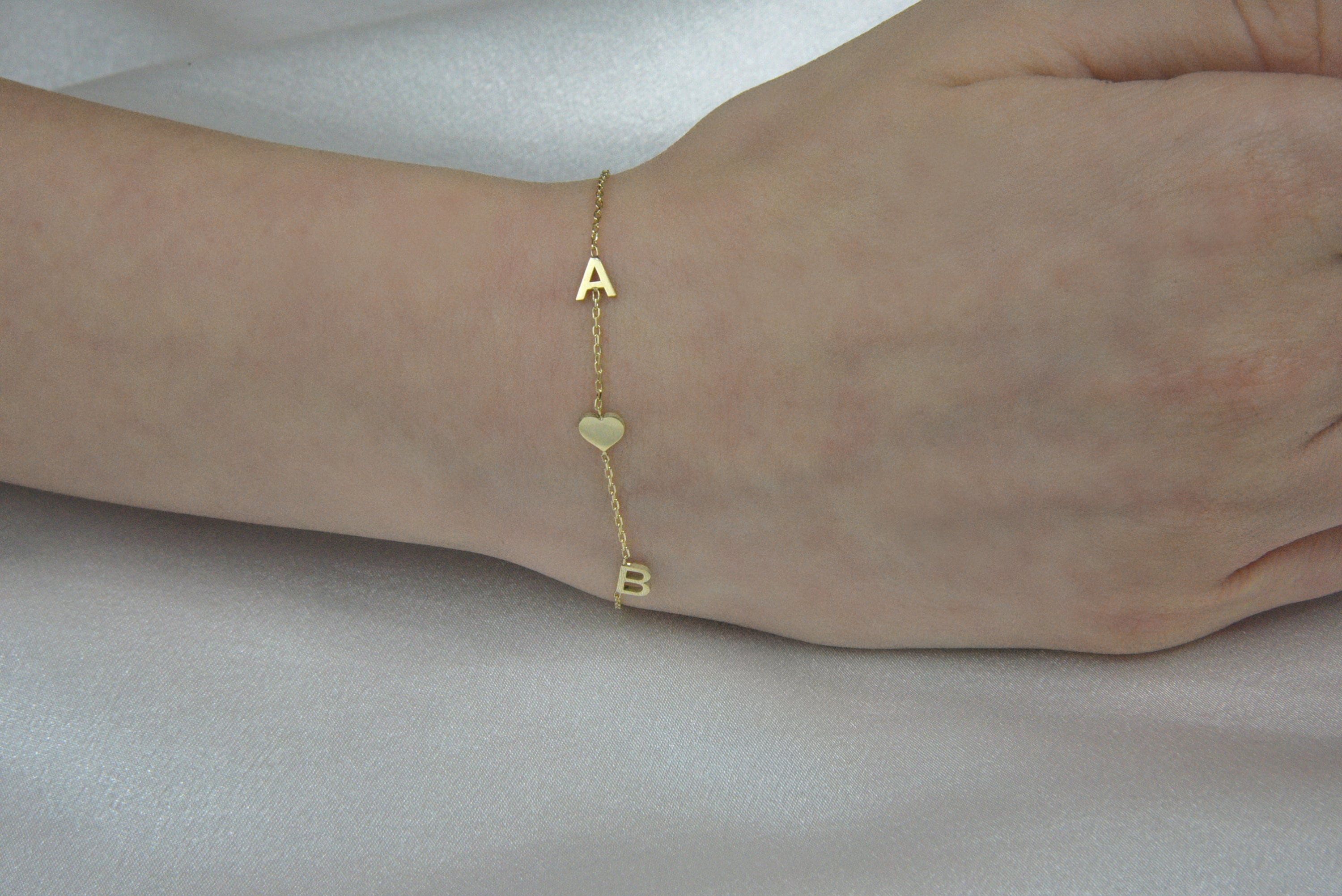 Personalized Letter Bracelet Letter Initial Bracelet Couples | Etsy