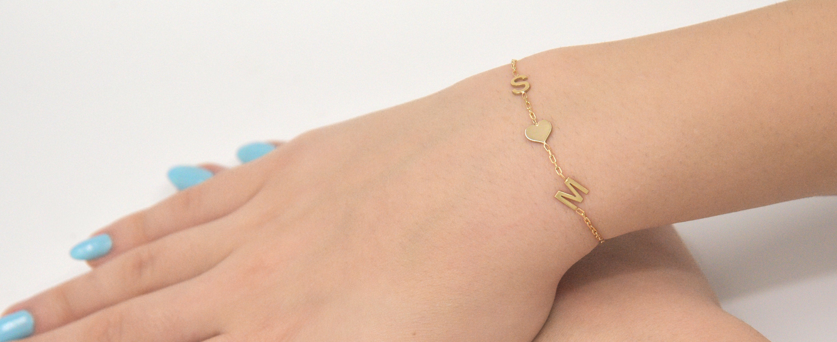 Personalized Letter Bracelet Letter Initial Bracelet Couples | Etsy