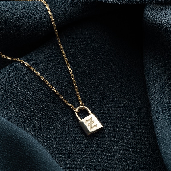 Padlock Necklace - Etsy