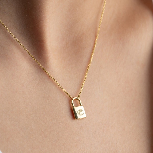 Padlock Necklace - Etsy