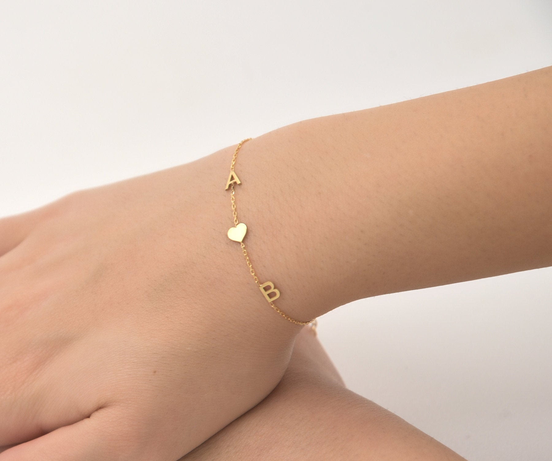 Personalized Letter Bracelet Letter Initial Bracelet Couples | Etsy