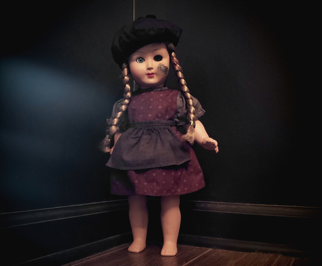 Vintage Creepy Composition Early Plastic Doll Goth Horror - Etsy
