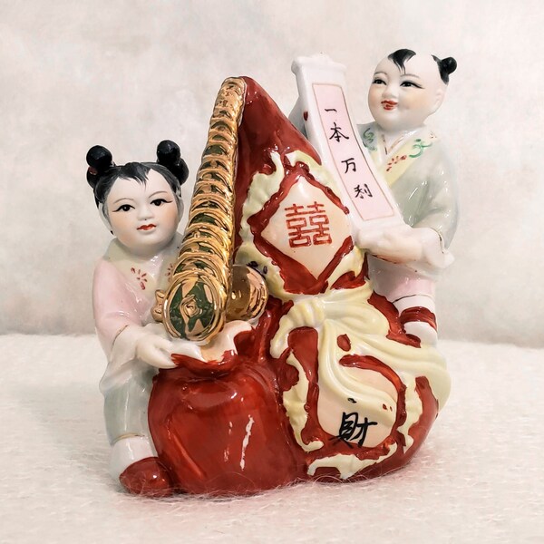 Chinese Man and Woman Figurines - Etsy