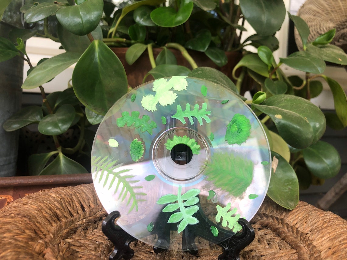 Custom Hand Painted CD Room Decortransparent Indie Aesthetic - Etsy