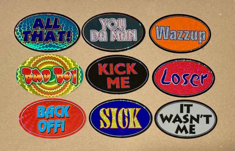 Mystery Vintage Stickers! Cute, Funky, Unique, Funny Early 2000’s Vinyl ...