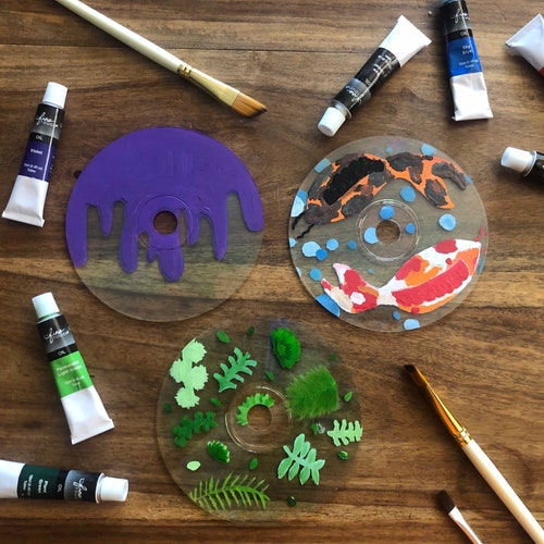 Custom Hand Painted CD Room Decortransparent Indie Aesthetic | Etsy