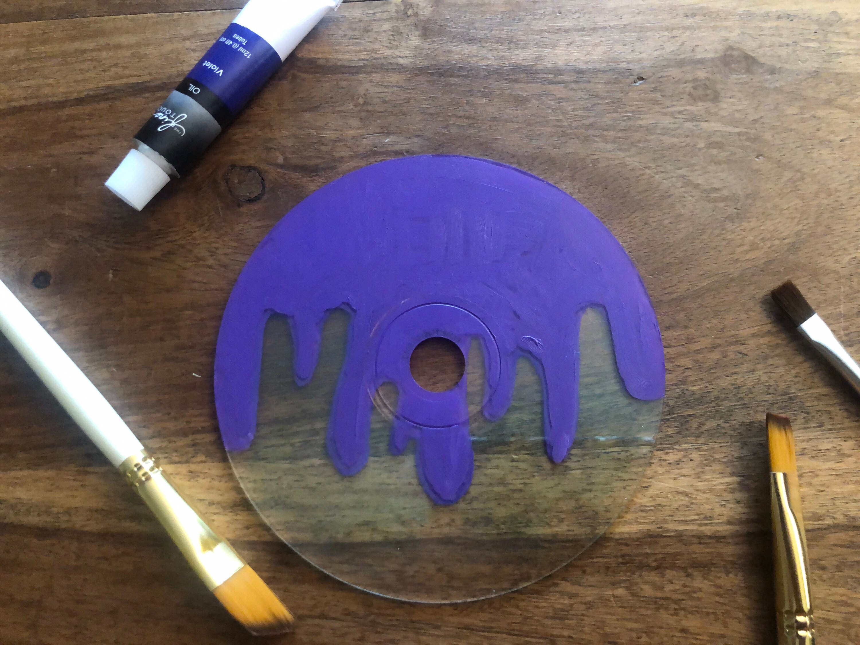 Custom Hand Painted CD Room Decor~transparent Indie Aesthetic Wall ...