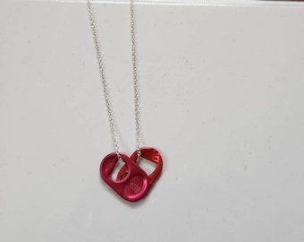 Soda Tab Heart Necklace - Etsy