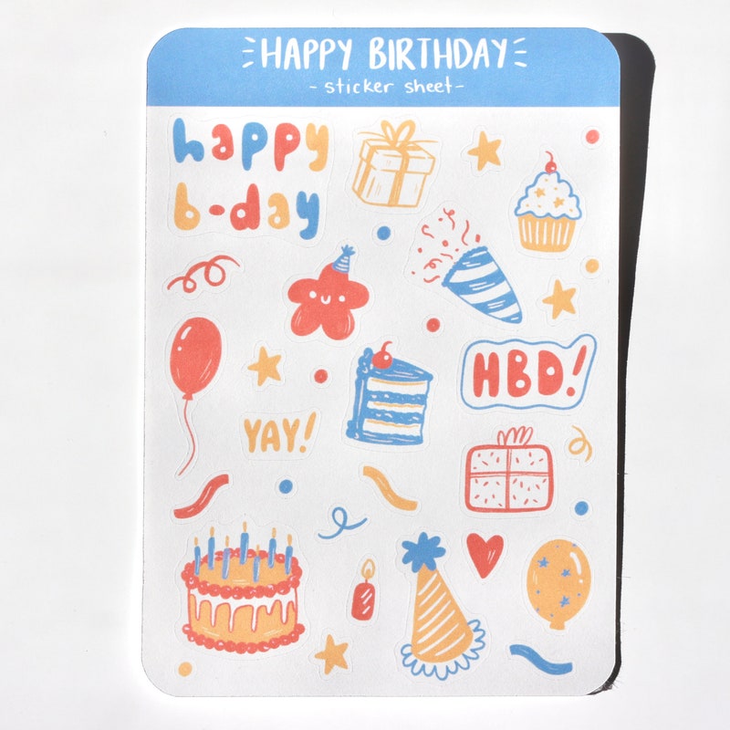 Happy Birthday Sticker - Etsy