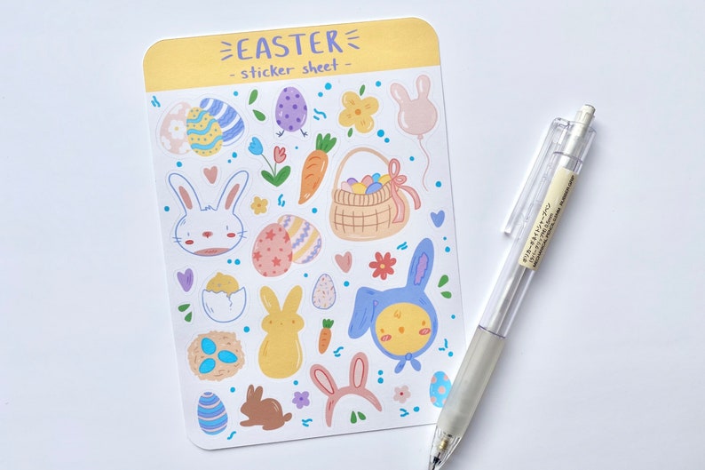 Easter Sticker Sheet - Planner & Journal Stickers - Etsy