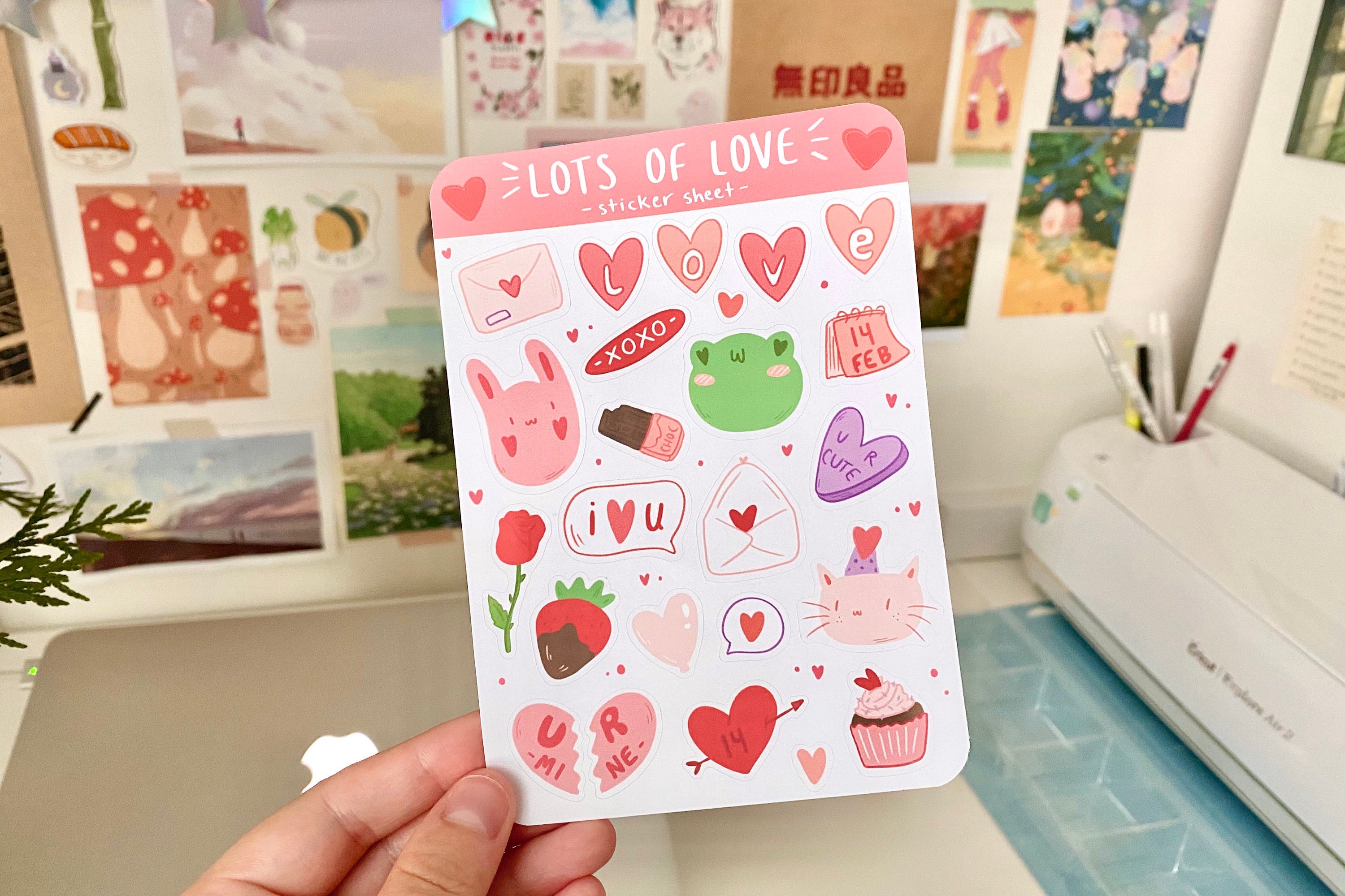 Lots of Love Sticker Sheet Planner & Bullet Journal Stickers - Etsy