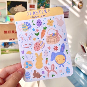 Easter Sticker Sheet - Planner & Journal Stickers - Etsy