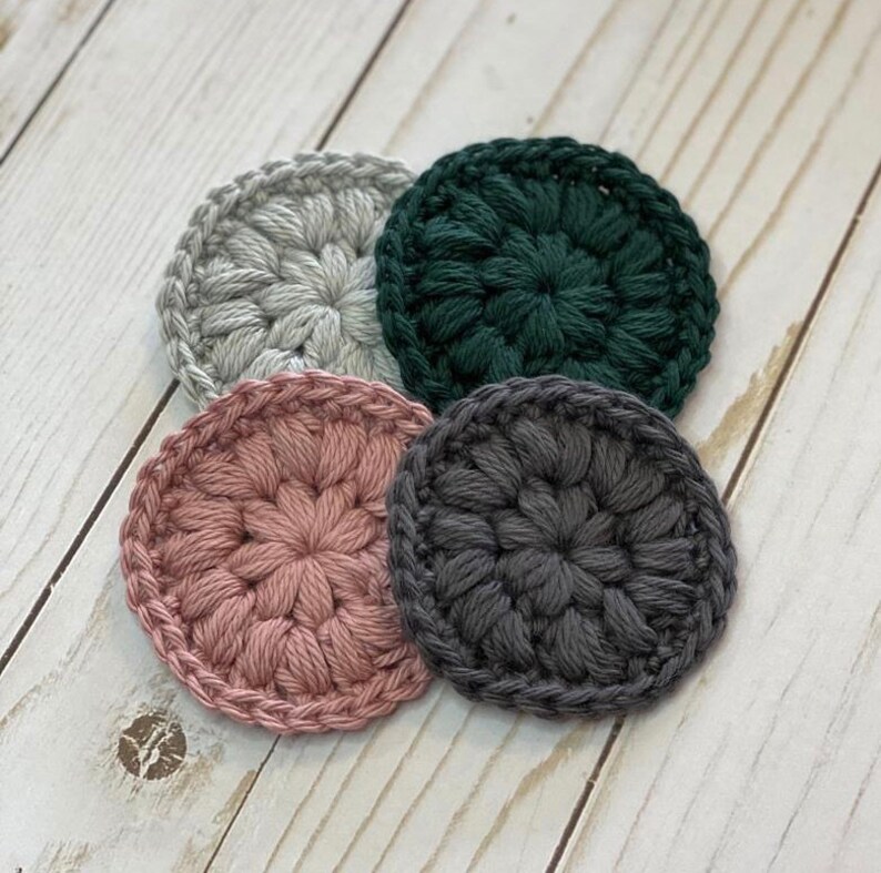 CROCHET PATTERN Crochet Face Pad Round Scubby Pattern | Etsy
