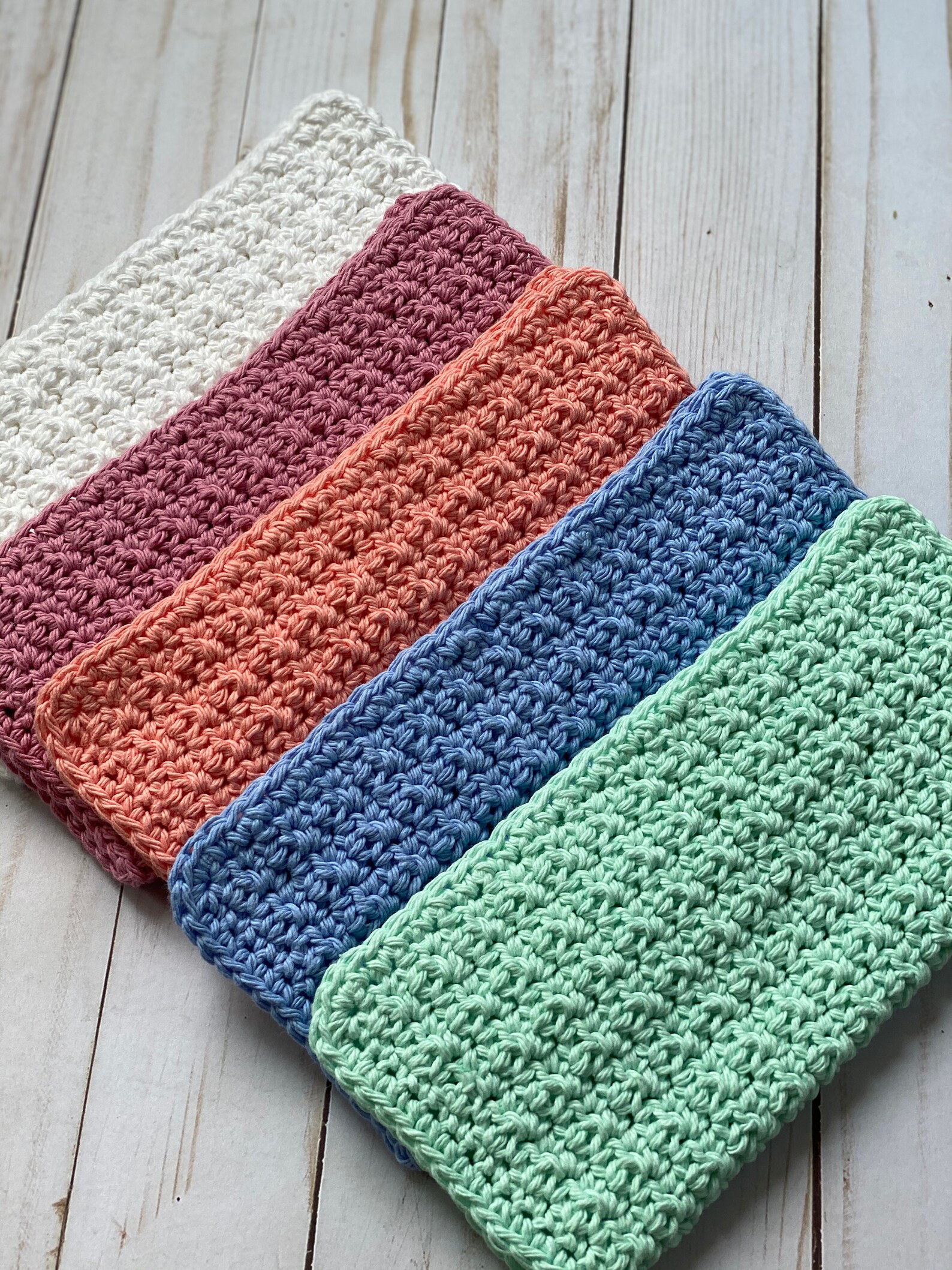Simple Crochet Washcloth Pattern for Beginners | PDF Digital Download ...