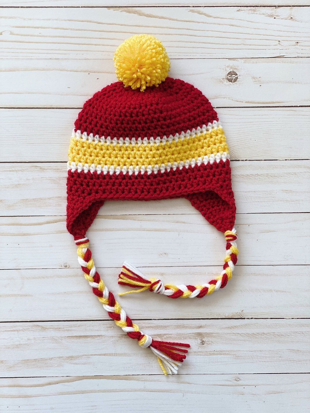 Kansas City Chiefs Child Beanie | Kids Football Hat With Earflaps ...