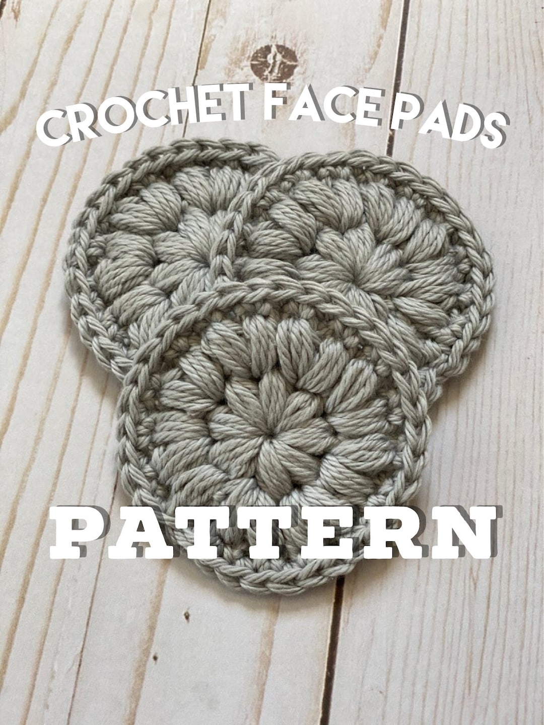 CROCHET PATTERN | Crochet Face Pad| Round Scubby Pattern | Face Scrubby ...
