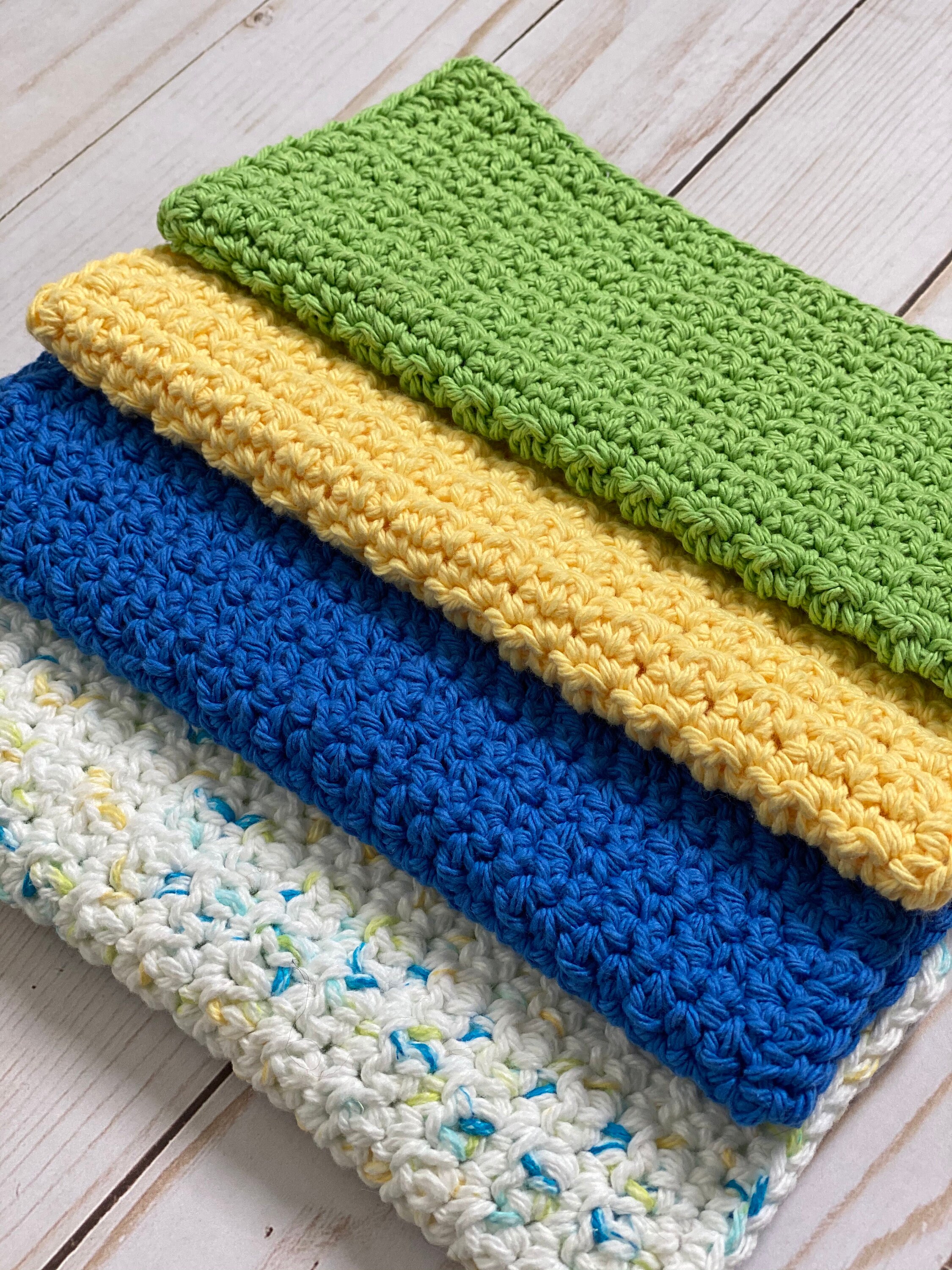 Simple Crochet Washcloth Pattern for Beginners | PDF Digital Download ...