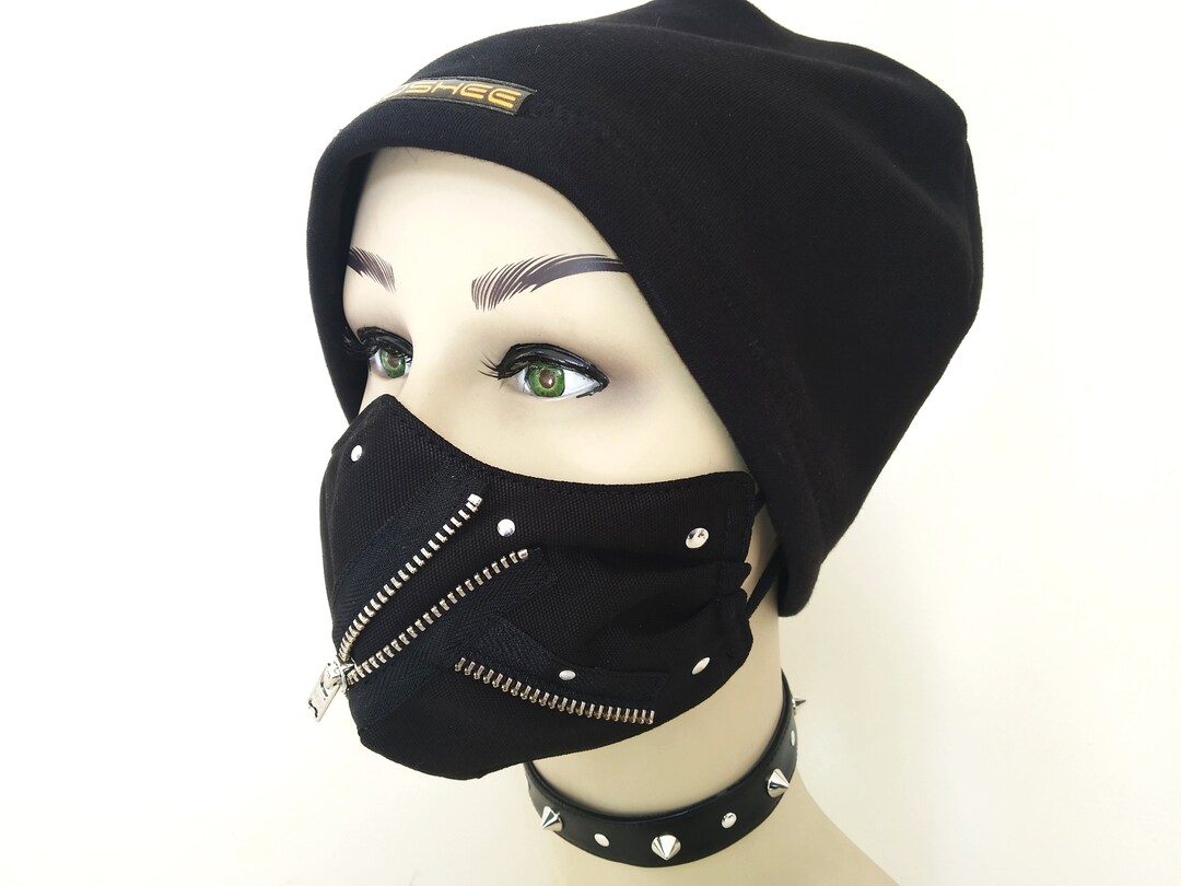 Black Pack: Hat Mask Choker, Handmade, Unique & Exclusive, Punk Wear ...