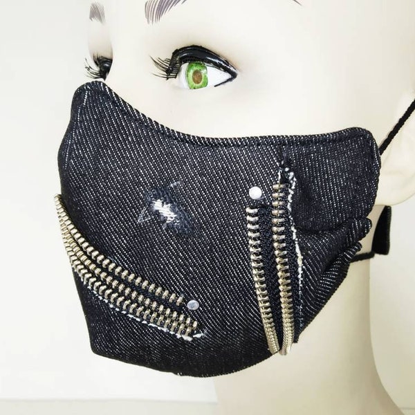 Denim Face Mask - Etsy