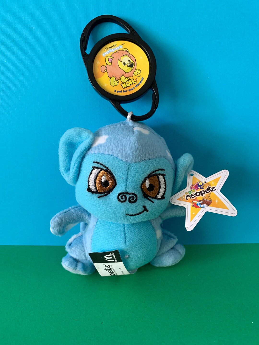Mcdonalds Neopets Cloud Mynci Clip on Zipper Pull Plush Monkey - Etsy