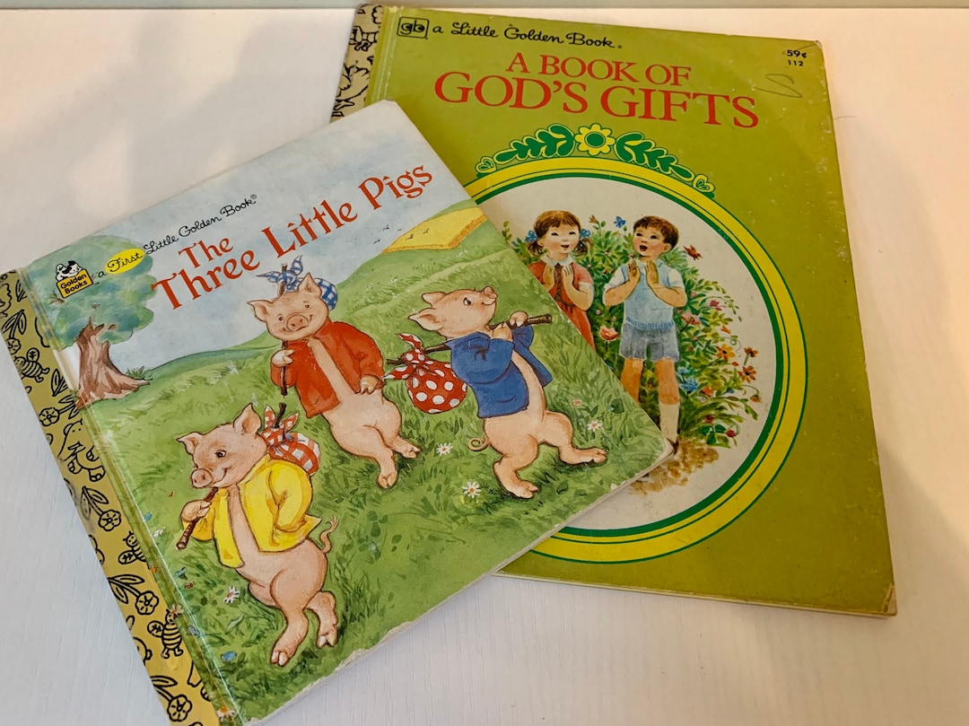 Vintage Childrens Golden Books - Etsy