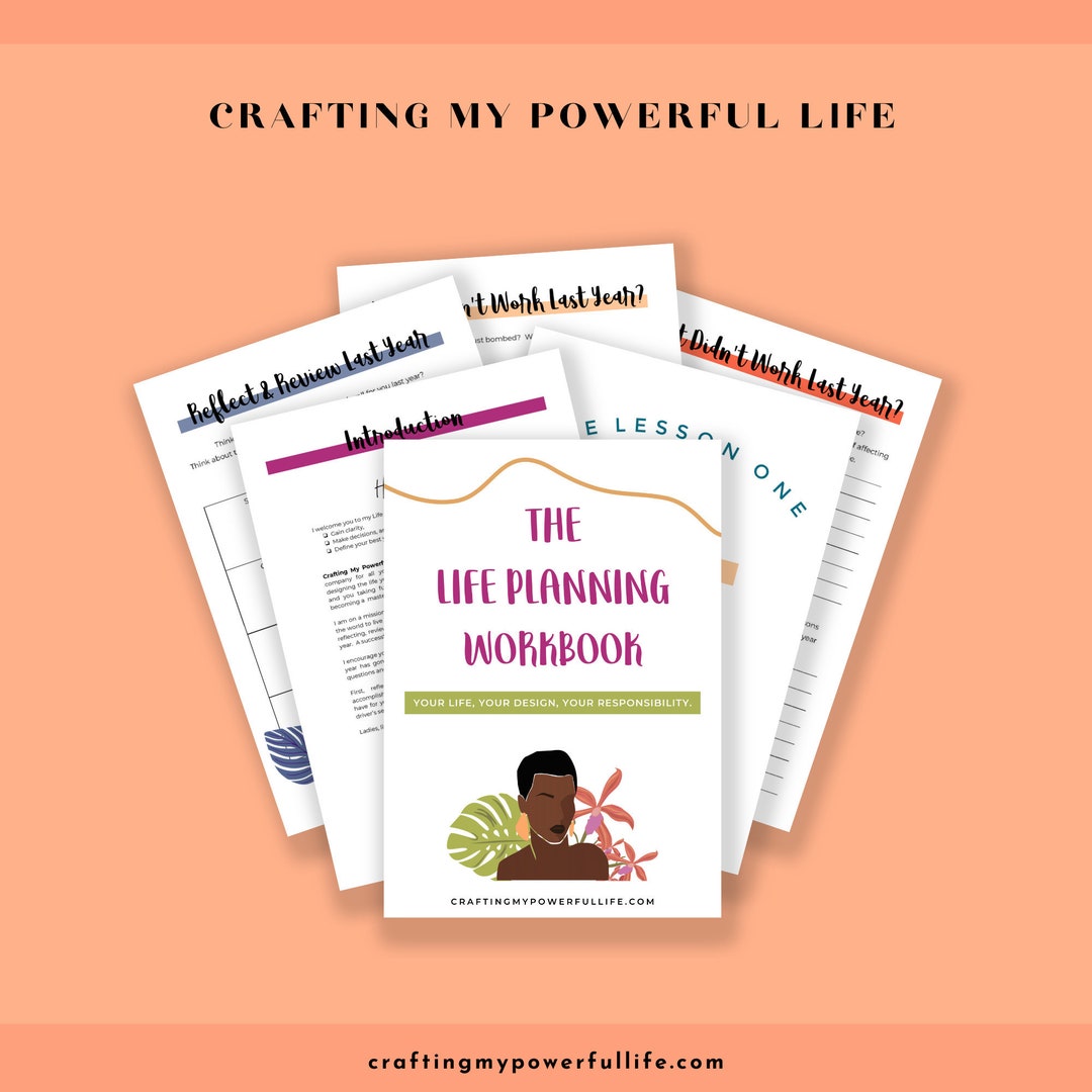 The Life Planning Printable Workbook - Undated - Etsy