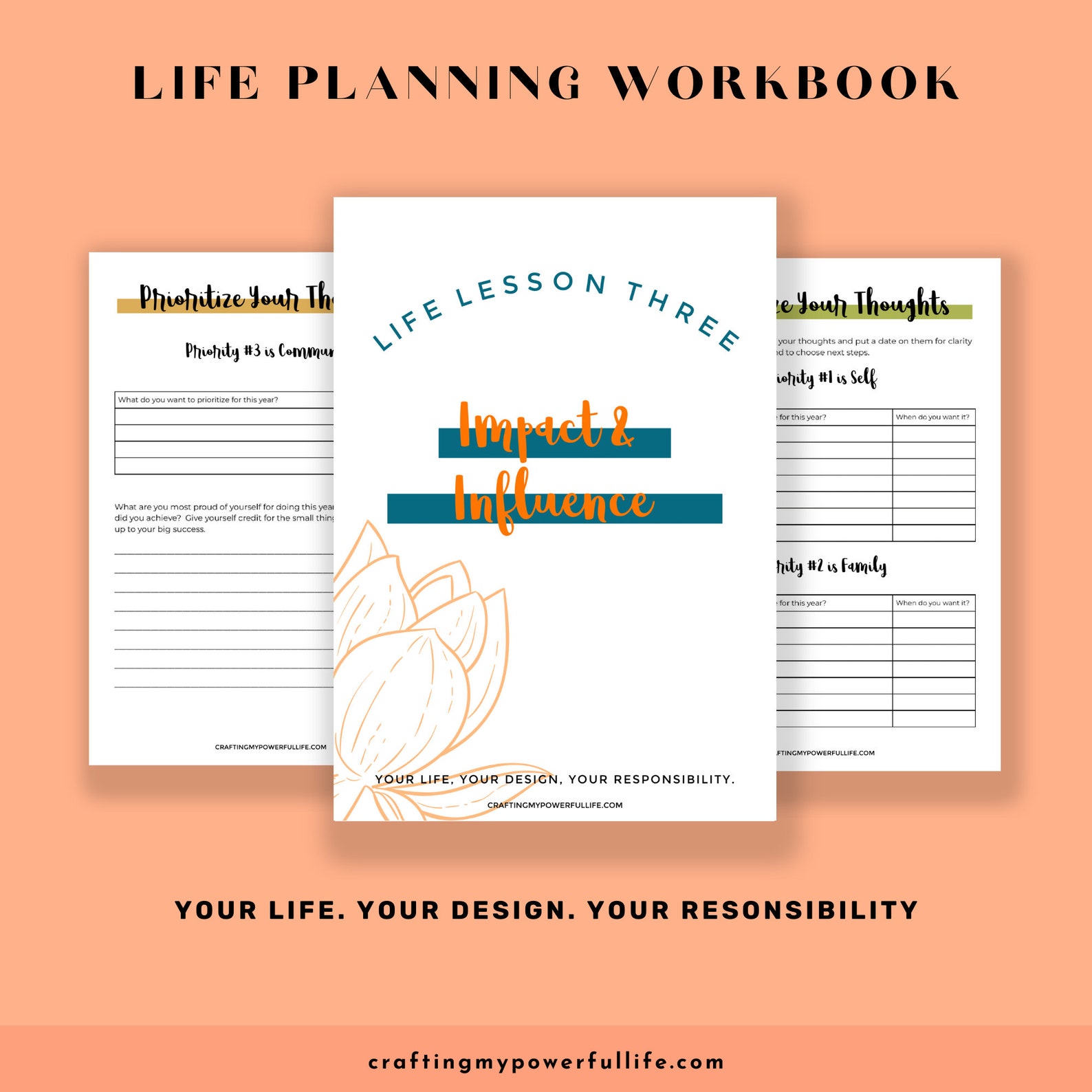 The Life Planning Printable Workbook - Undated - Etsy