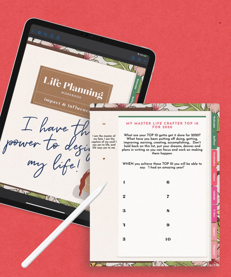 Life Planning Digital Workbook 2020, Digital Planner - Etsy