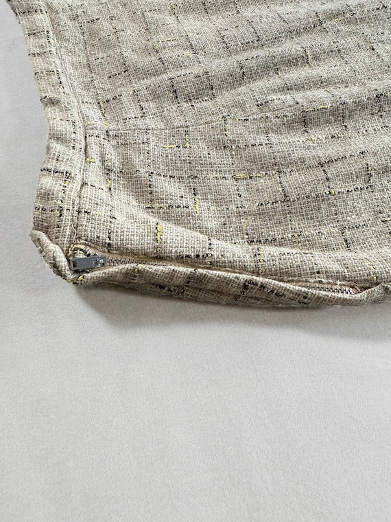 Late 1940s High Waisted Window Pane Check VINTAGE Pen… - Gem