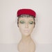 Exceptional RED Velvet 1950s Cap Style Cocktail Cap W/ Netting -fifties ...