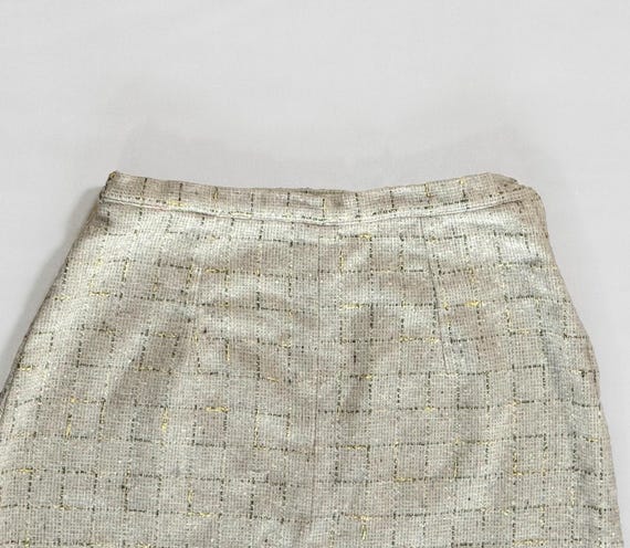 Late 1940s High Waisted Window Pane Check VINTAGE Pen… - Gem