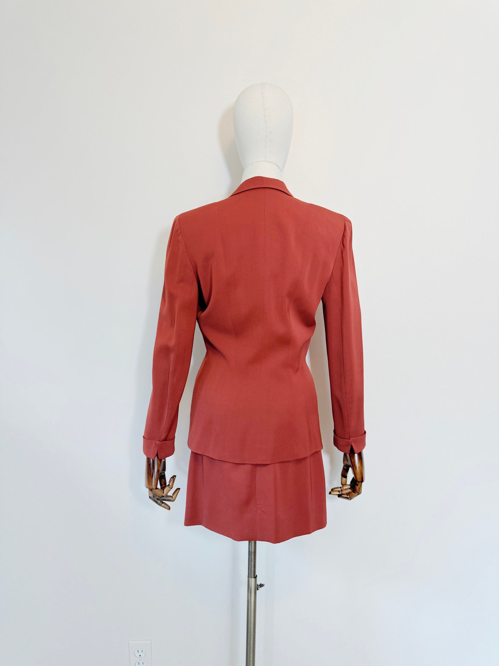 1940s Rust Tailored Jacket Set Suit Skirt Set Forties 40s 50s True ...