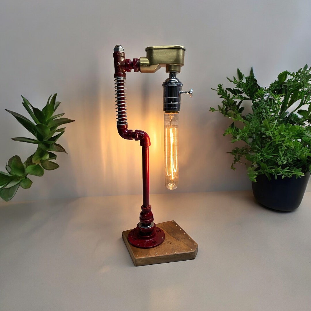 Edison Steampunk Light/table Lamp/farmhouse Ddecor/bedside Lamp/gift ...