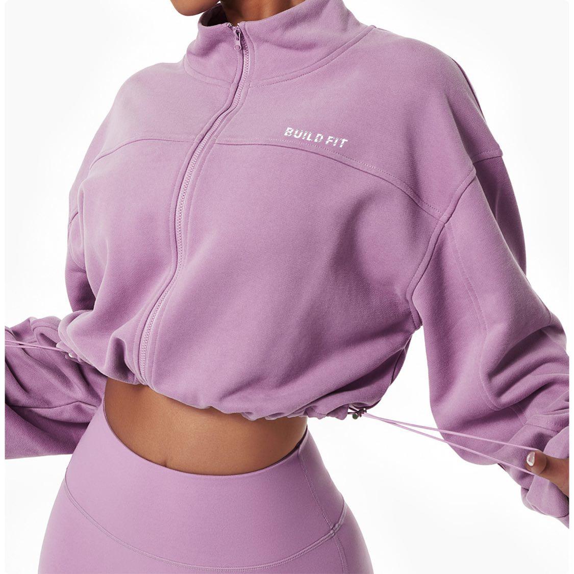 BUILD FIT Cropped Zip up Jacket (3 Colors Available) - Etsy