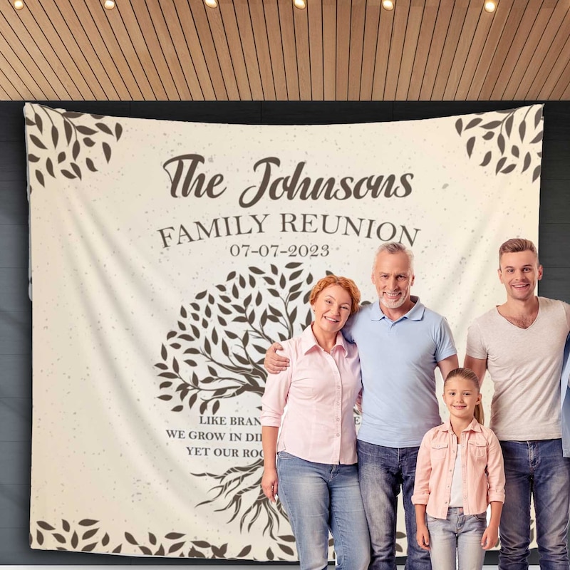 Family Reunion Backdrop - Etsy