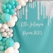 Custom Prom 2023 Backdrop Teal Silver Glitter Prom Send off Party ...