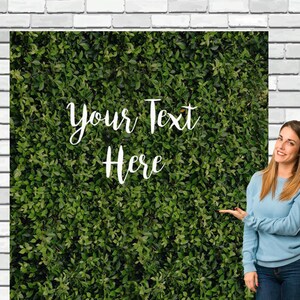 Grass Wall Backdrop, Fabric Leaves Hedge Wall Decor, Greenery Backdrop ...