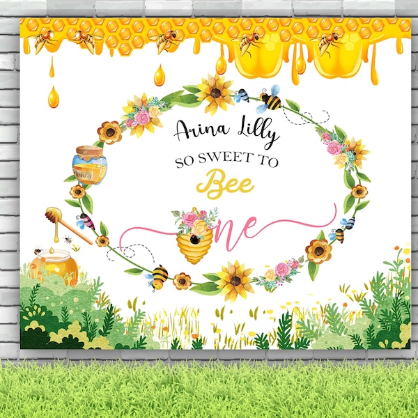 Sweet to Bee One Backdrop - Etsy