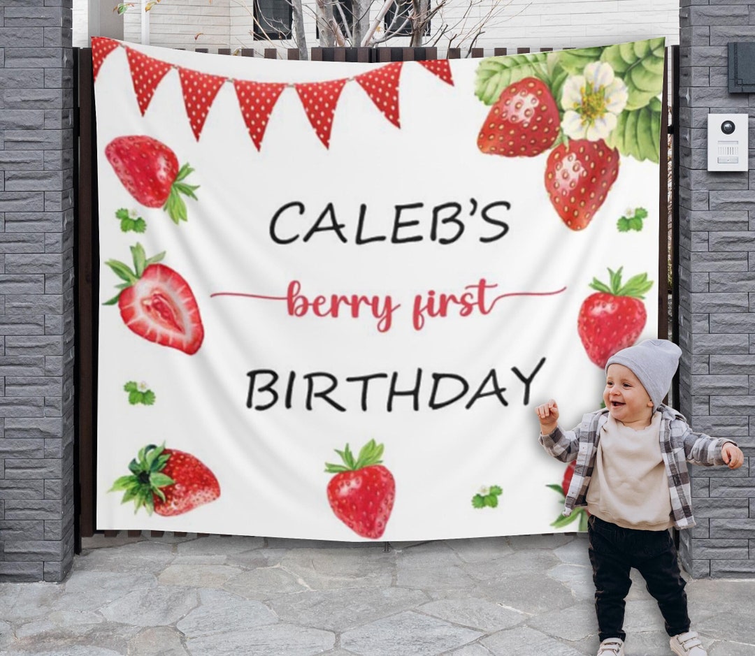 Berry First Birthday Decorations Berry 1st Birthday Backdrop - Etsy