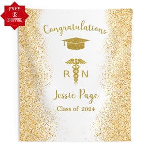 MD Doctor of Medicine Graduation Backdrop Medical School Grad ...