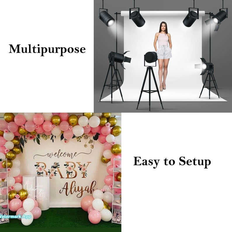 Backdrop Stand 10ft X 7ft Adjustable Photo Background Stand Backdrop ...