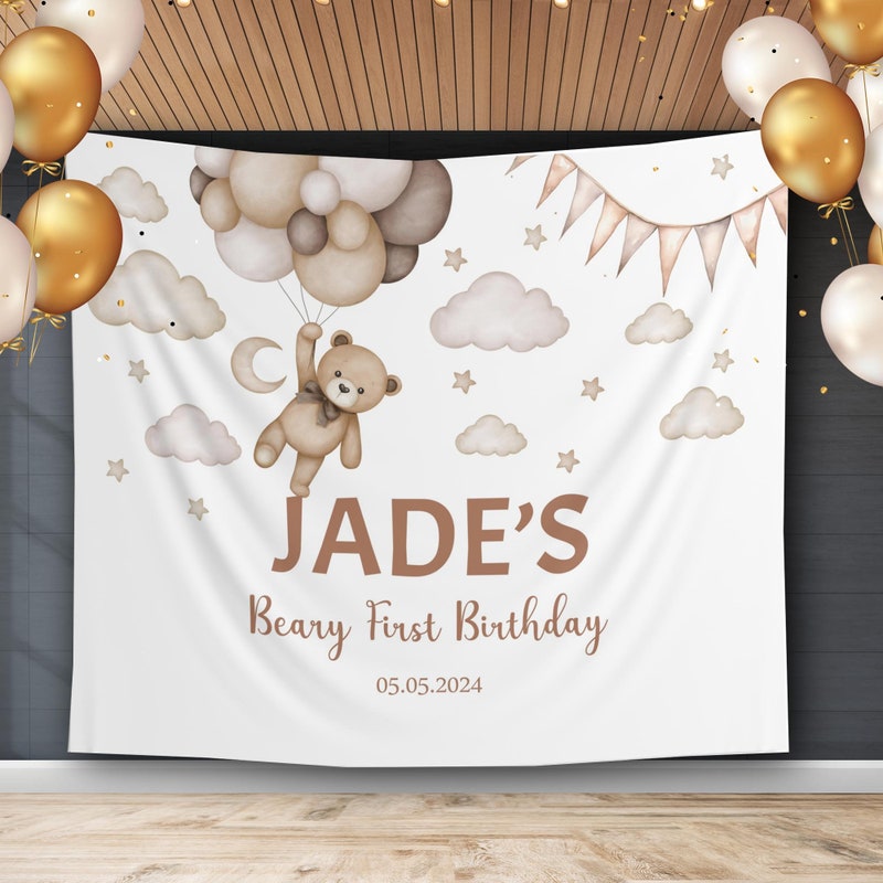Bear Theme 1st Birthday - Etsy