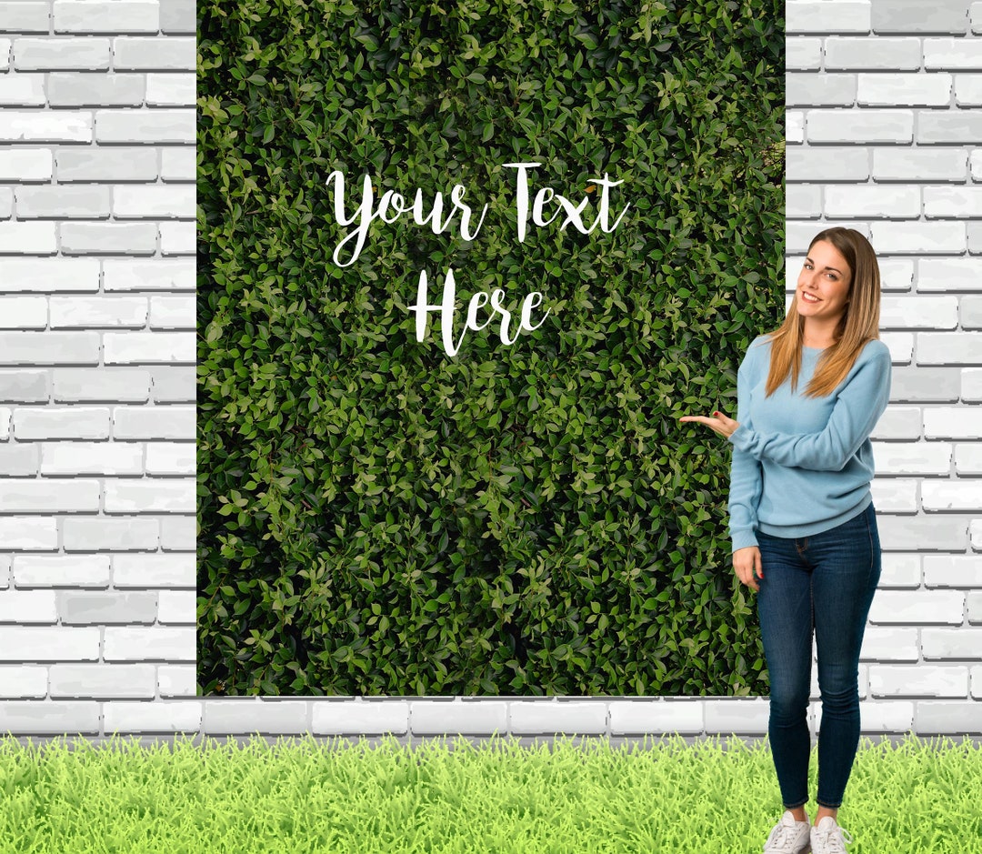 Grass Wall Backdrop, Fabric Leaves Hedge Wall Decor, Greenery Backdrop ...