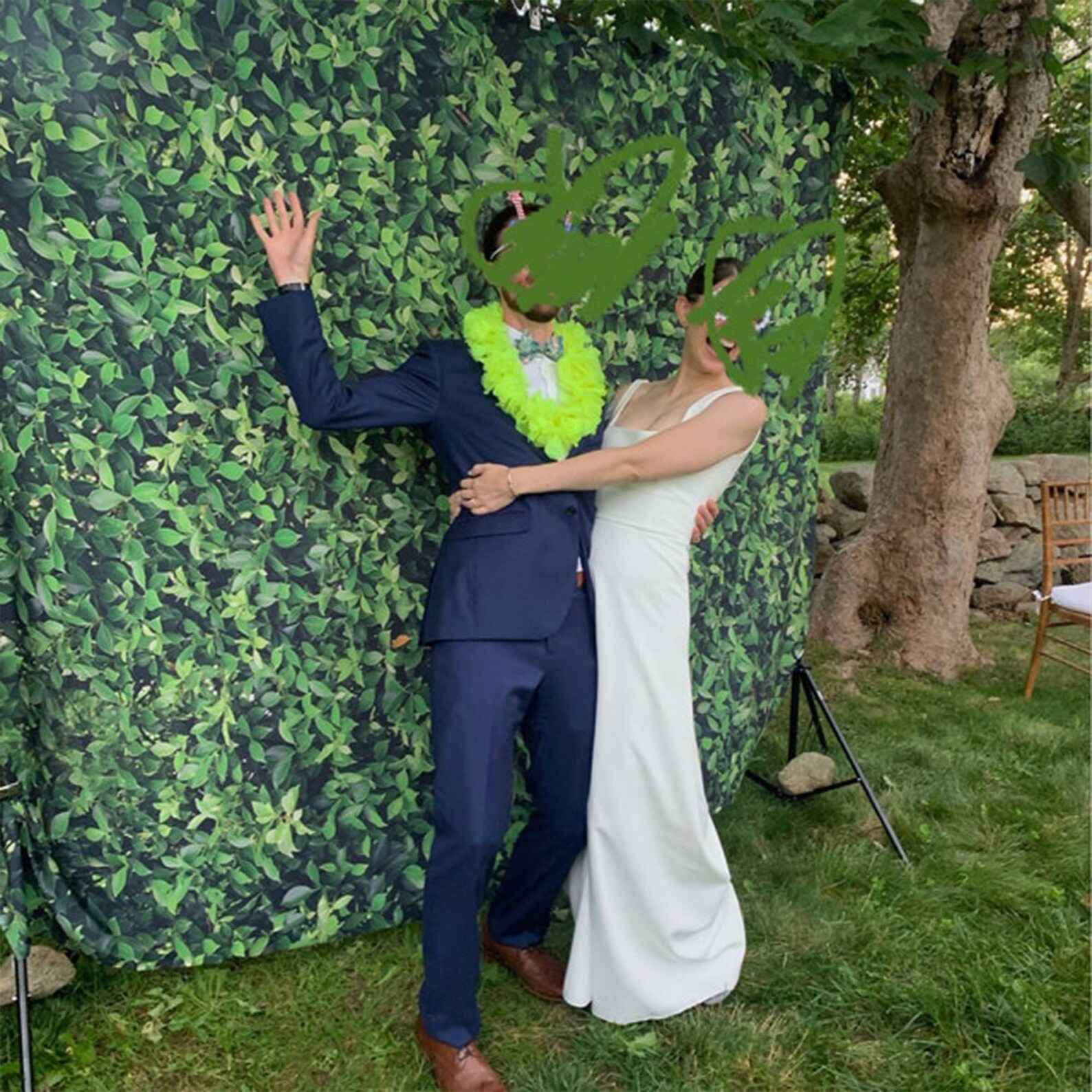 Personalized Grass Wall Wedding Backdrop Bachelorette Party - Etsy
